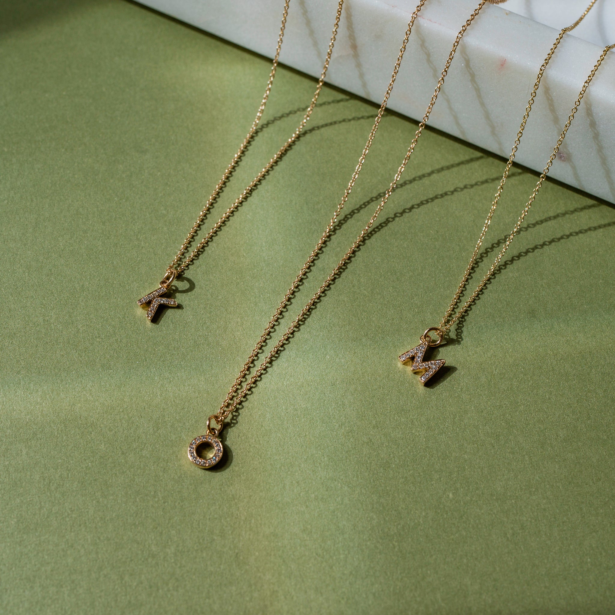 The Diamond Initial Pendant Necklace – katieclark