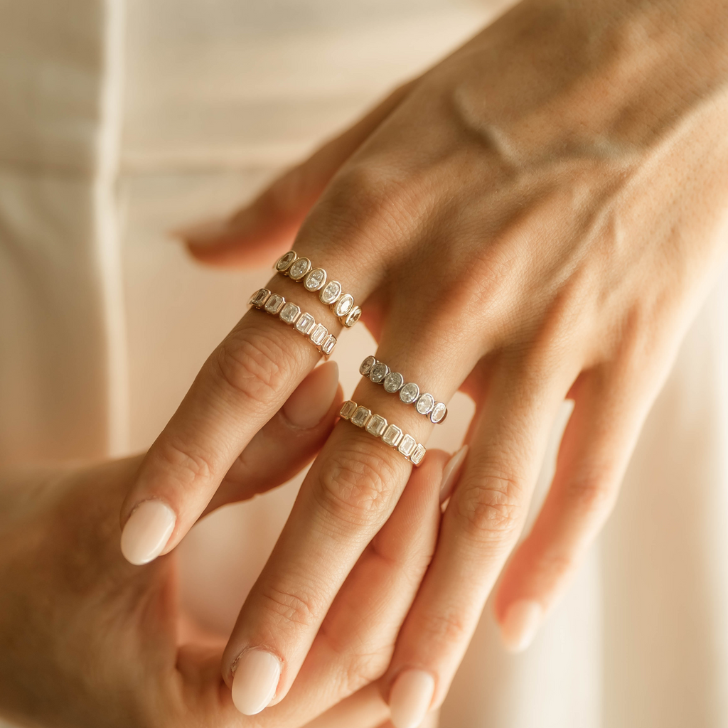 The Eden Bezel Set Diamond Wedding Band – katieclark